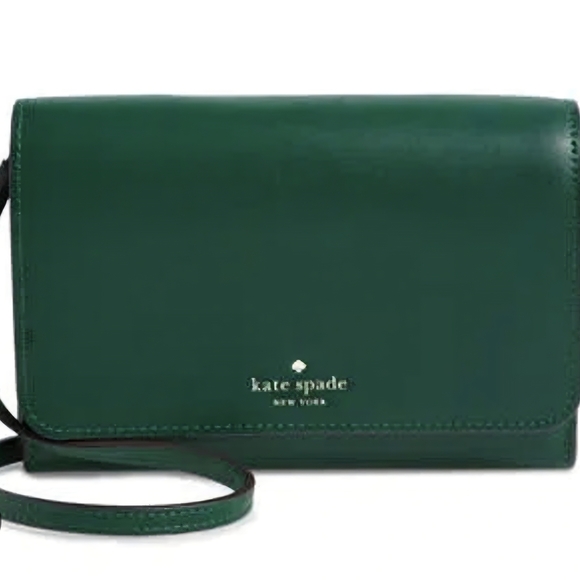 kate spade | Bags | Kate Spade Perry Wallet On A String In Deep Jade ...